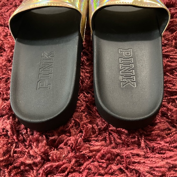PINK Victoria's Secret | Shoes | Pink Victorias Secret Slides Size M ...